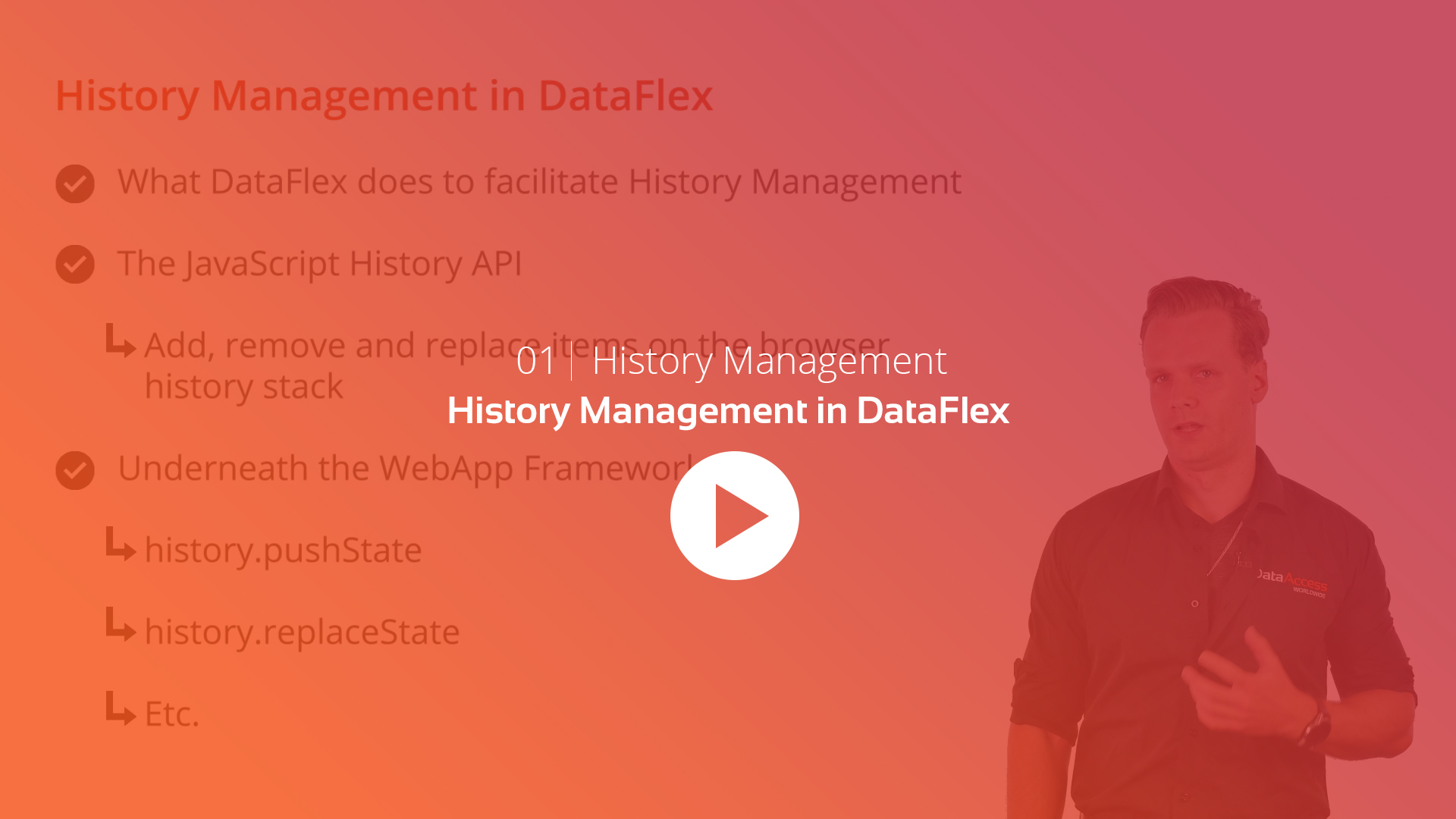DFLC Lesson - History Management in DataFlex