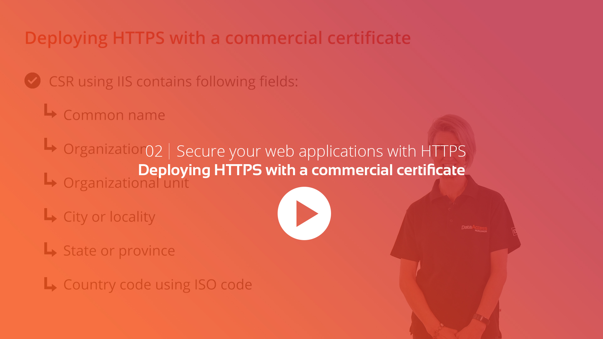 DFLC Lesson - Deploying HTTPS with a commercial certificate