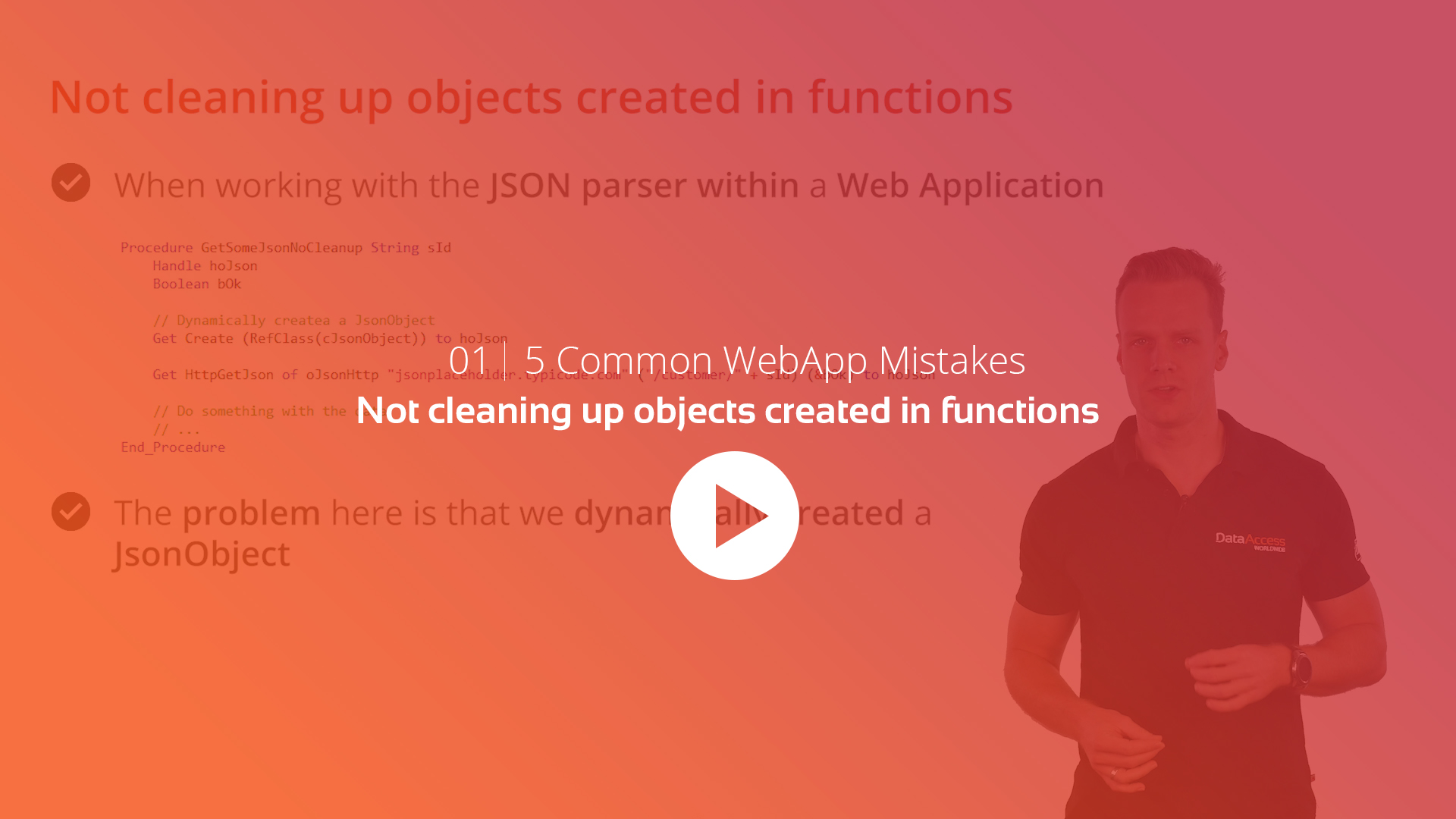 DFLC Lesson - Not cleaning up objects created in functions