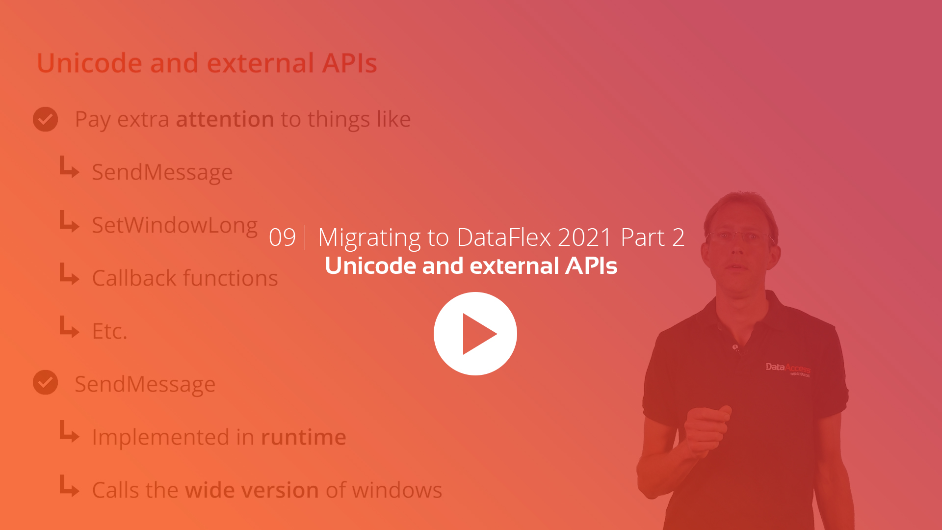 DFLC Lesson - Unicode and external APIs