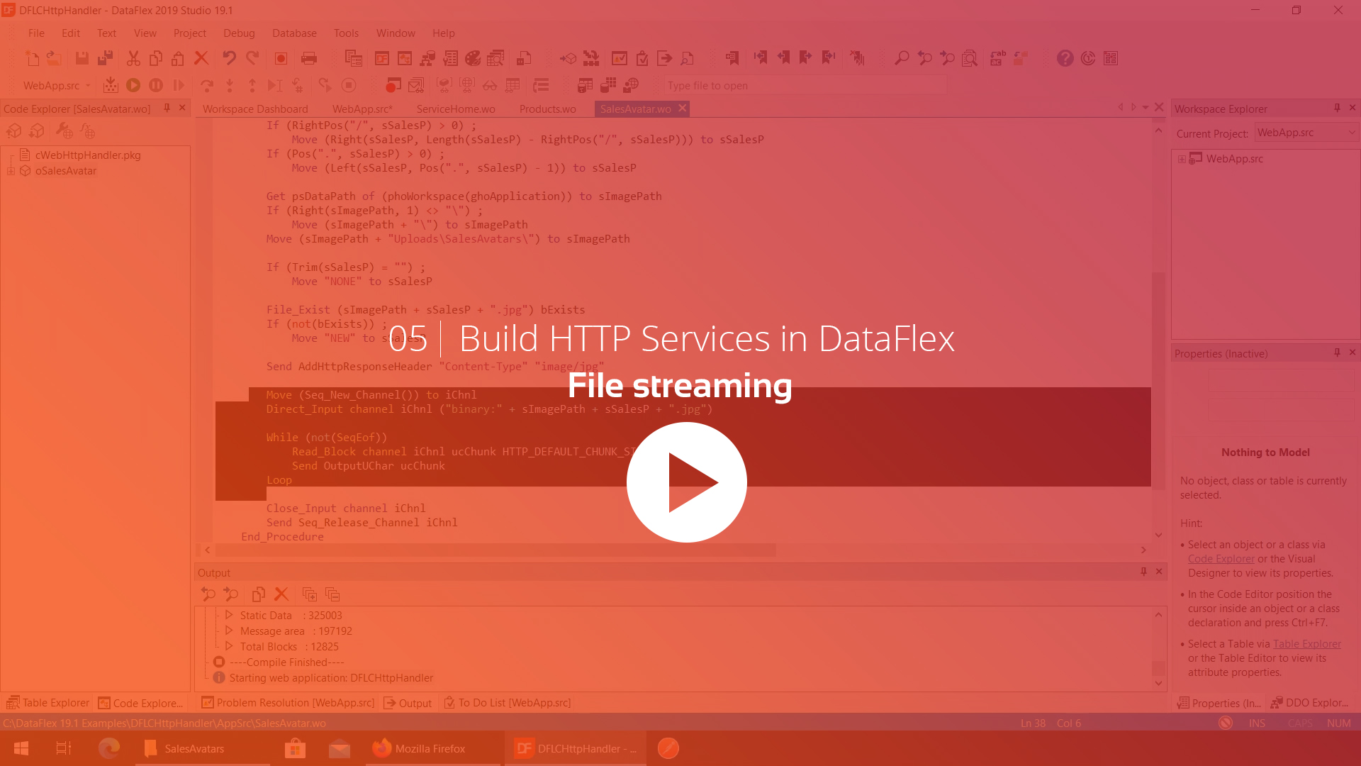 DFLC Lesson - File streaming