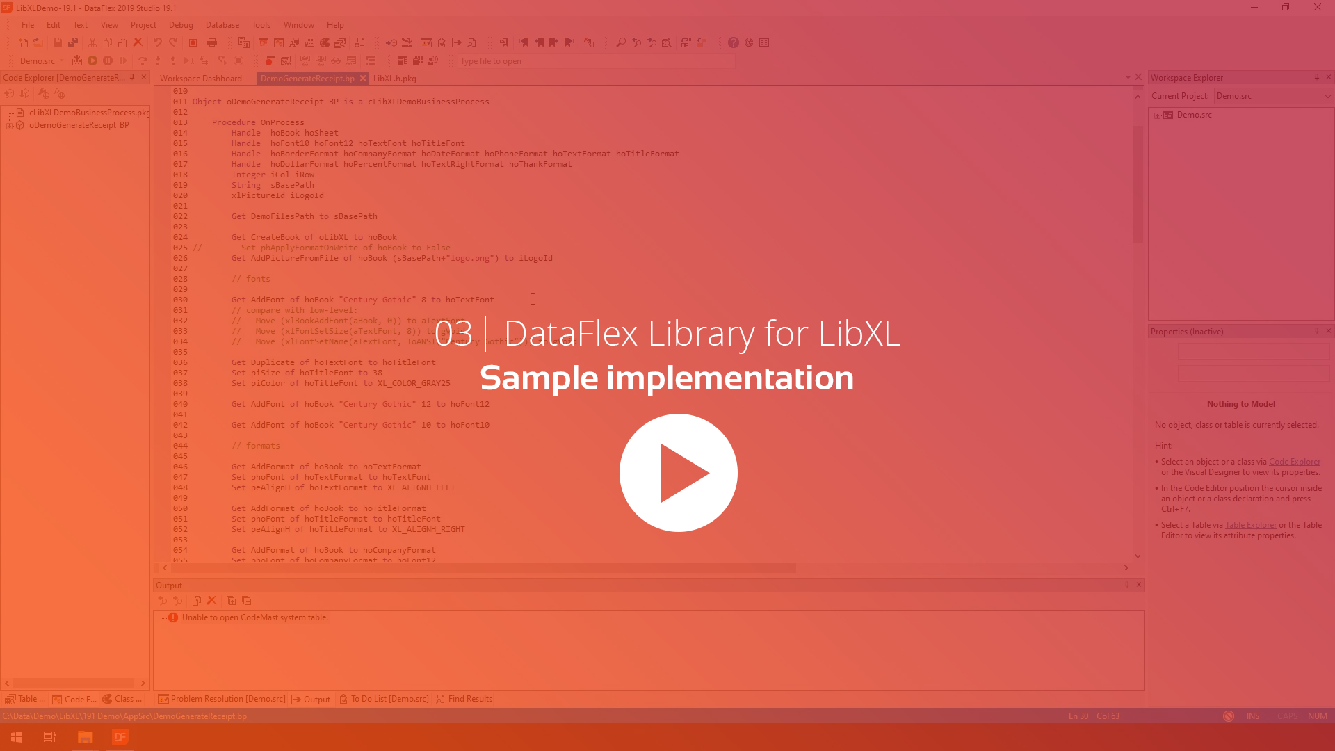 DFLC Lesson - Sample implementation