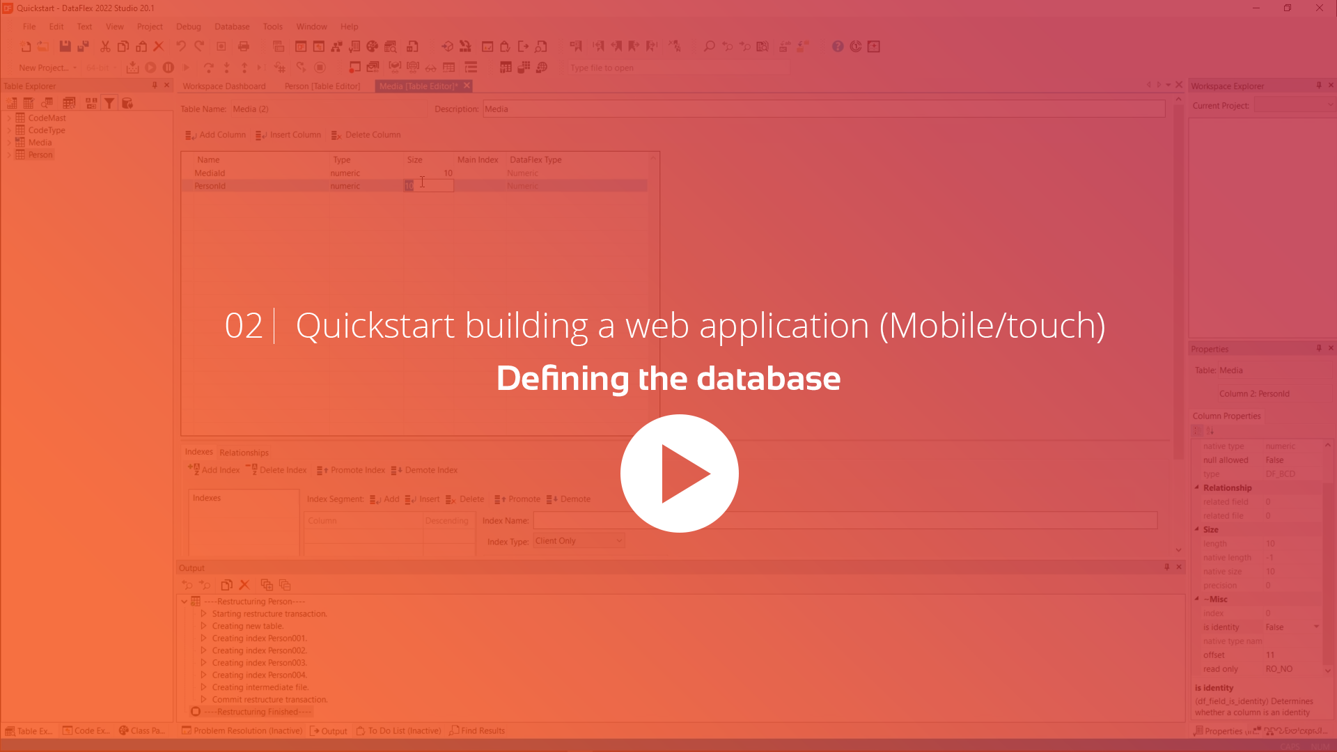 DFLC Lesson - Defining the database