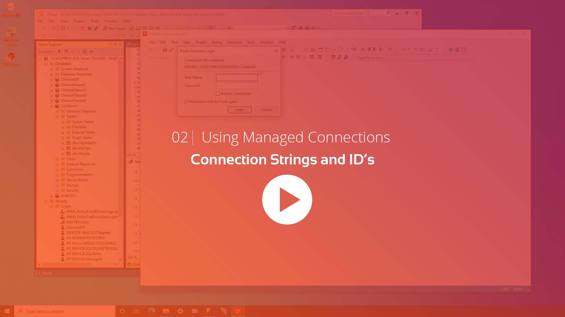 DFLC Lesson - Connection Strings and IDs