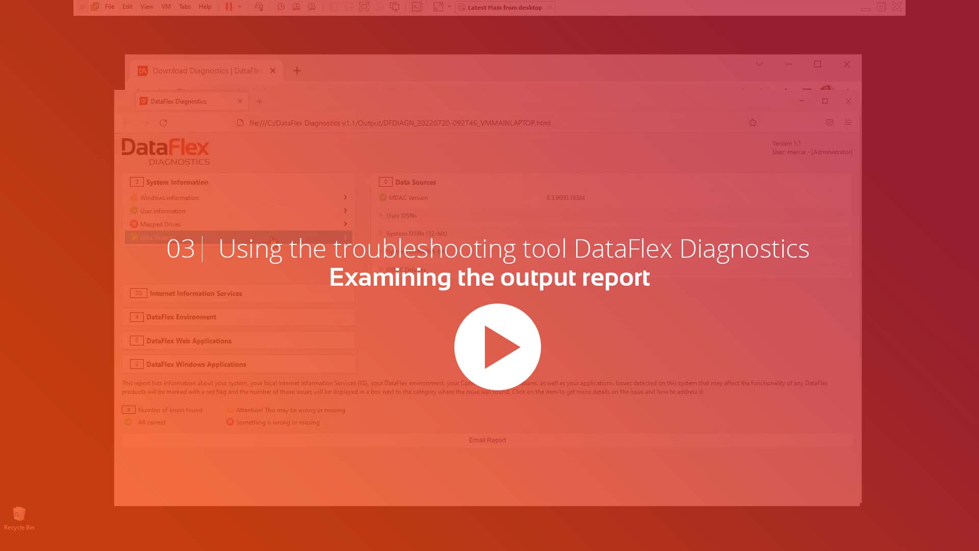DFLC Lesson - Examining the output report