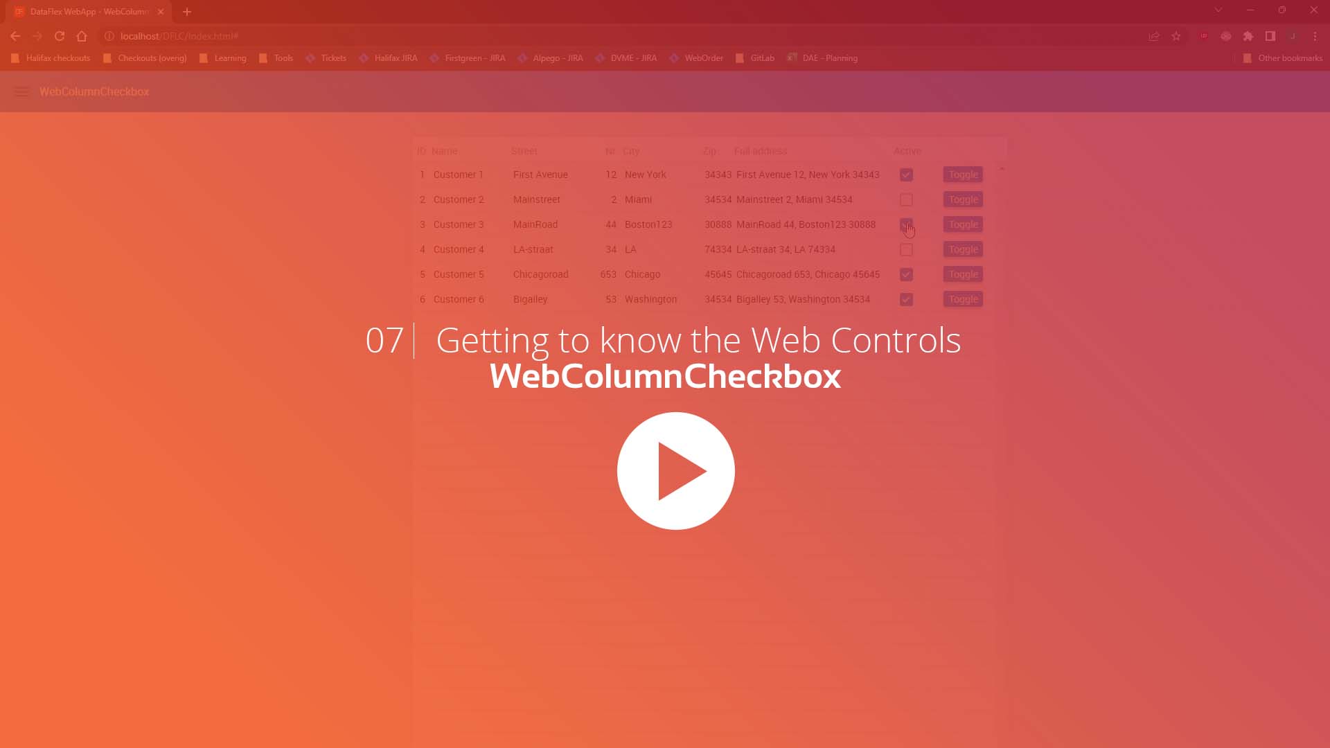DFLC Lesson - WebColumnCheckbox