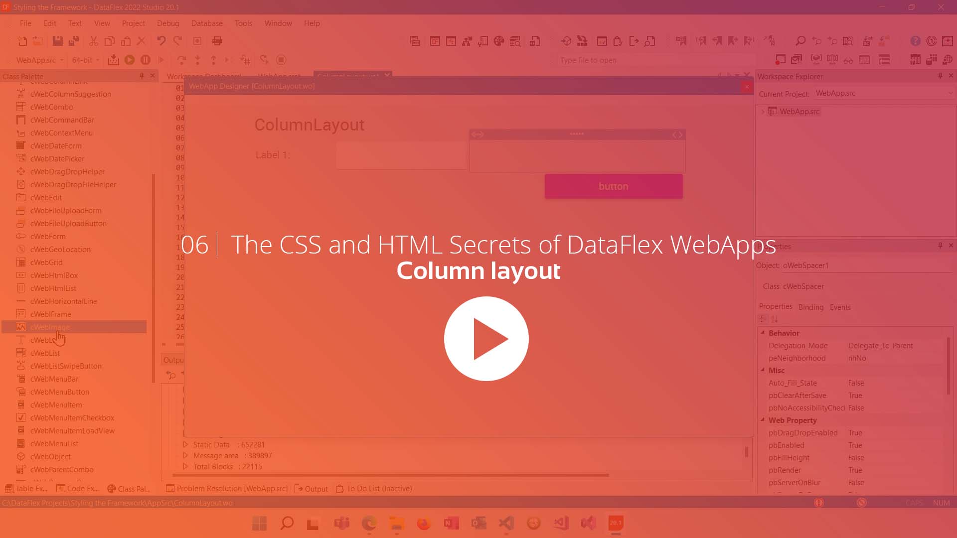 DFLC Lesson - Column layout